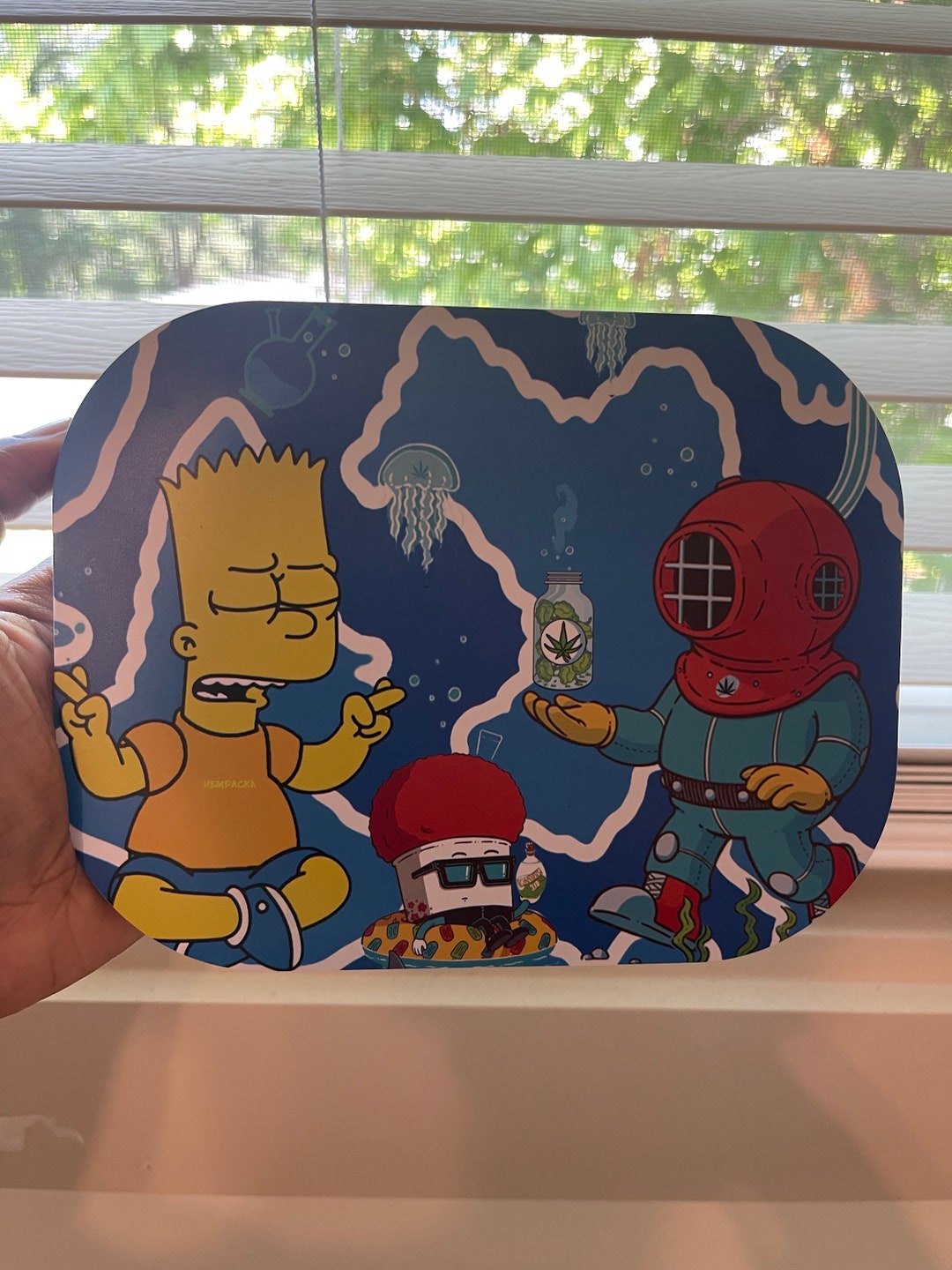 Cartoon Character Rolling Tray With Magnetic Lid - Etsy