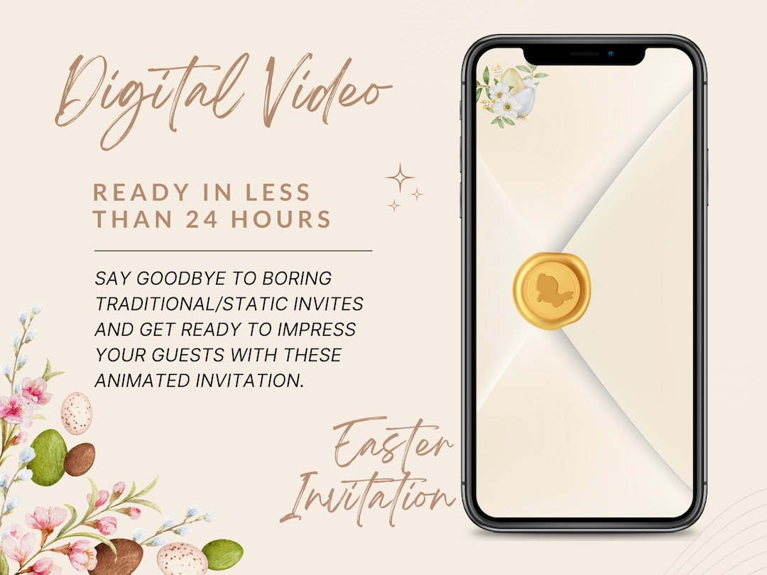 Easter Digital Animated Invitation | Easter Egg Hunt | Send Digitally ...