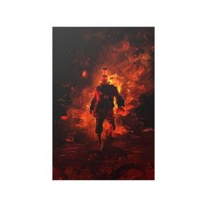 TF2 Soldier Posters (210gsm) - Team Fortress Two - Through the Flames ...