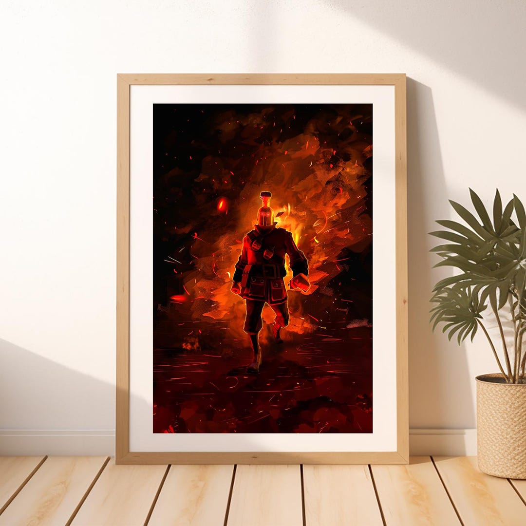 TF2 Soldier Posters (210gsm) - Team Fortress Two - Through the Flames ...