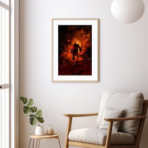 TF2 Soldier Posters (210gsm) - Team Fortress Two - Through the Flames ...