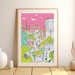 Ancient Rome Illustration Print Satin Posters 210gsm - Etsy