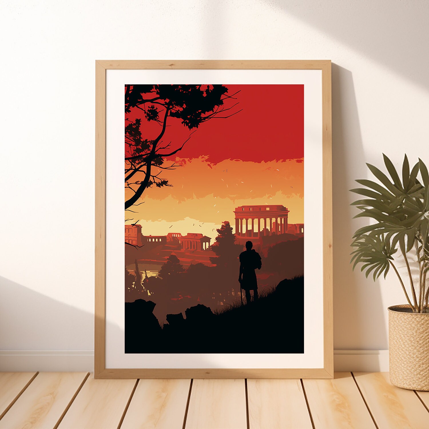Ancient Rome City Illustration Print Satin Posters 210gsm - Etsy