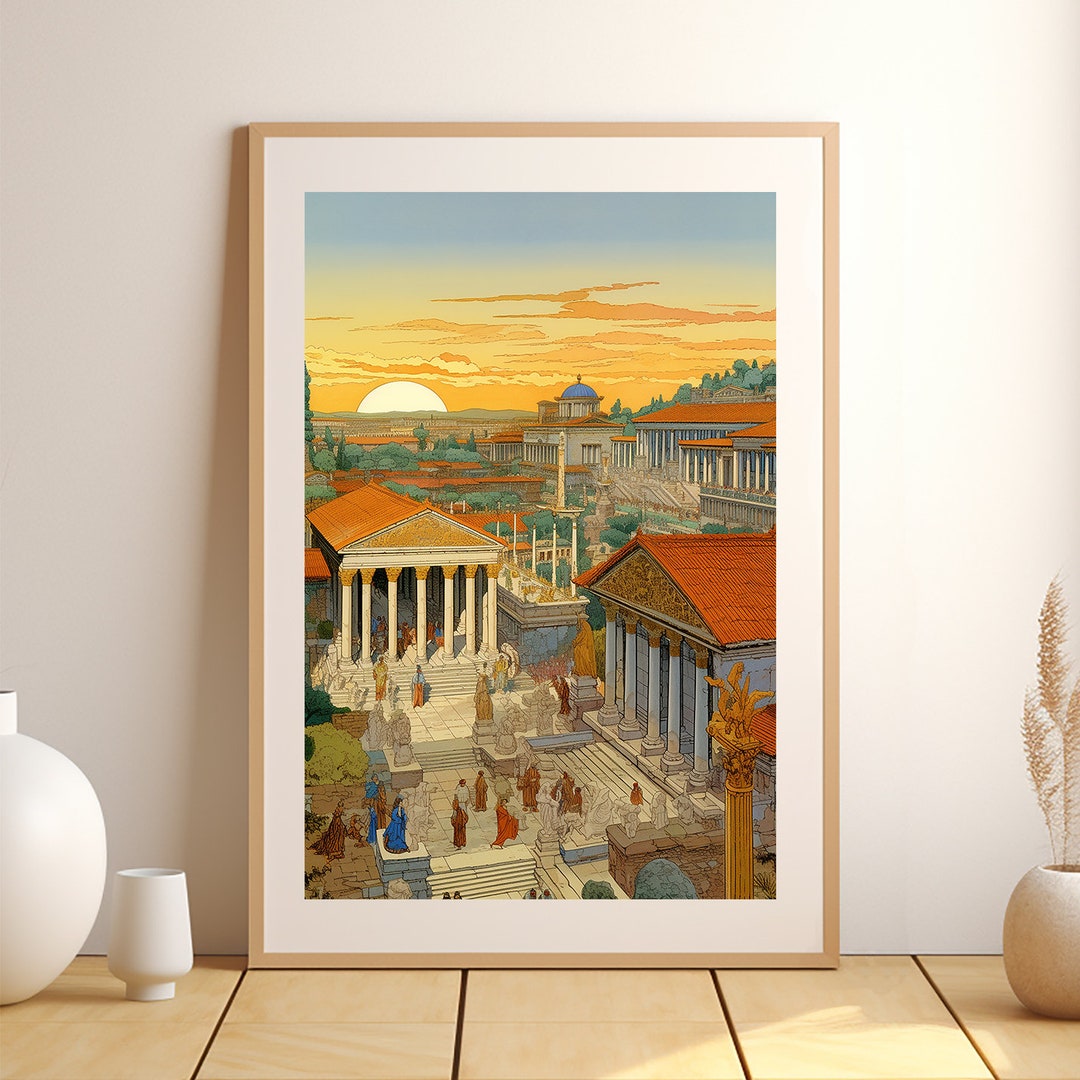 Ancient Rome City Satin Posters 210gsm - Etsy