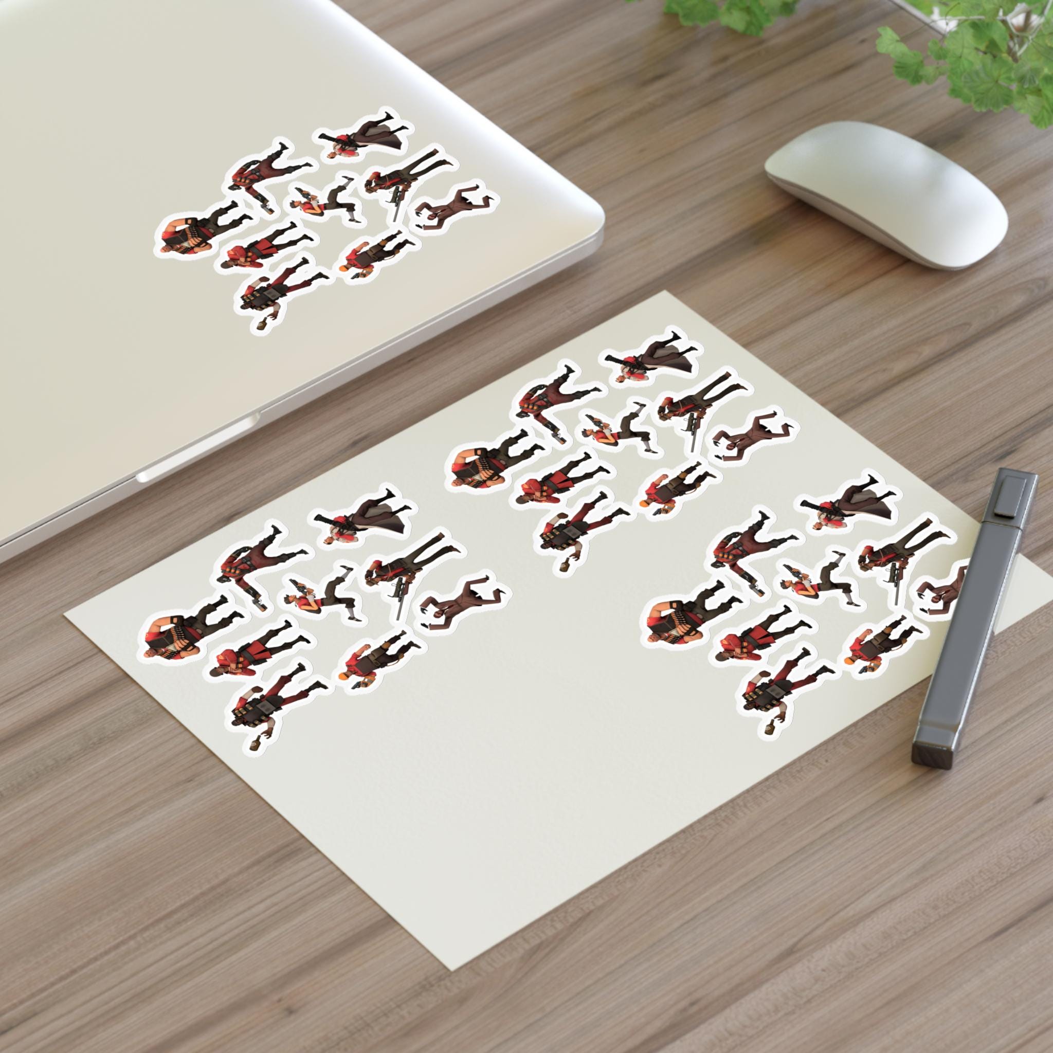 TF2 Sticker Sheet - All Team Fortress Two Classes - Scout Soldier Pyro ...