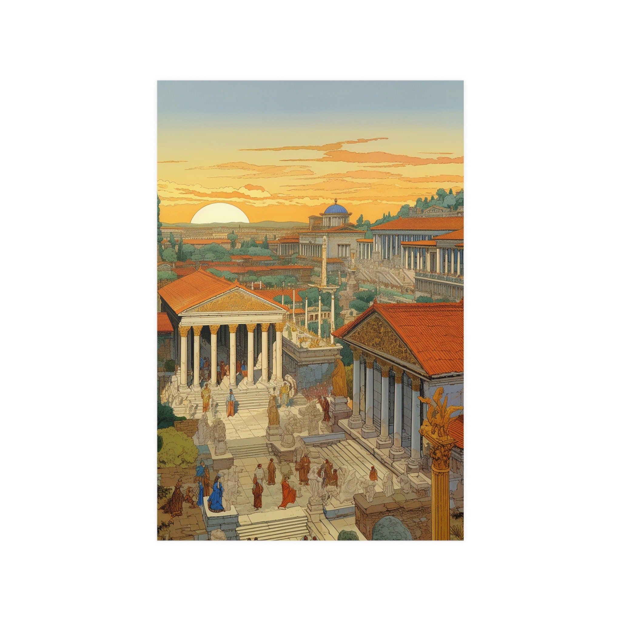 Ancient Rome City Satin Posters 210gsm - Etsy