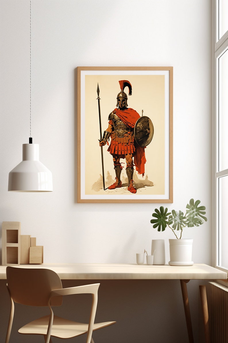 Ancient Roman Soldier Print Satin Posters 210gsm - Etsy