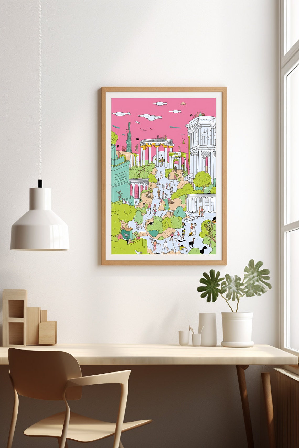 Ancient Rome Illustration Print Satin Posters 210gsm - Etsy