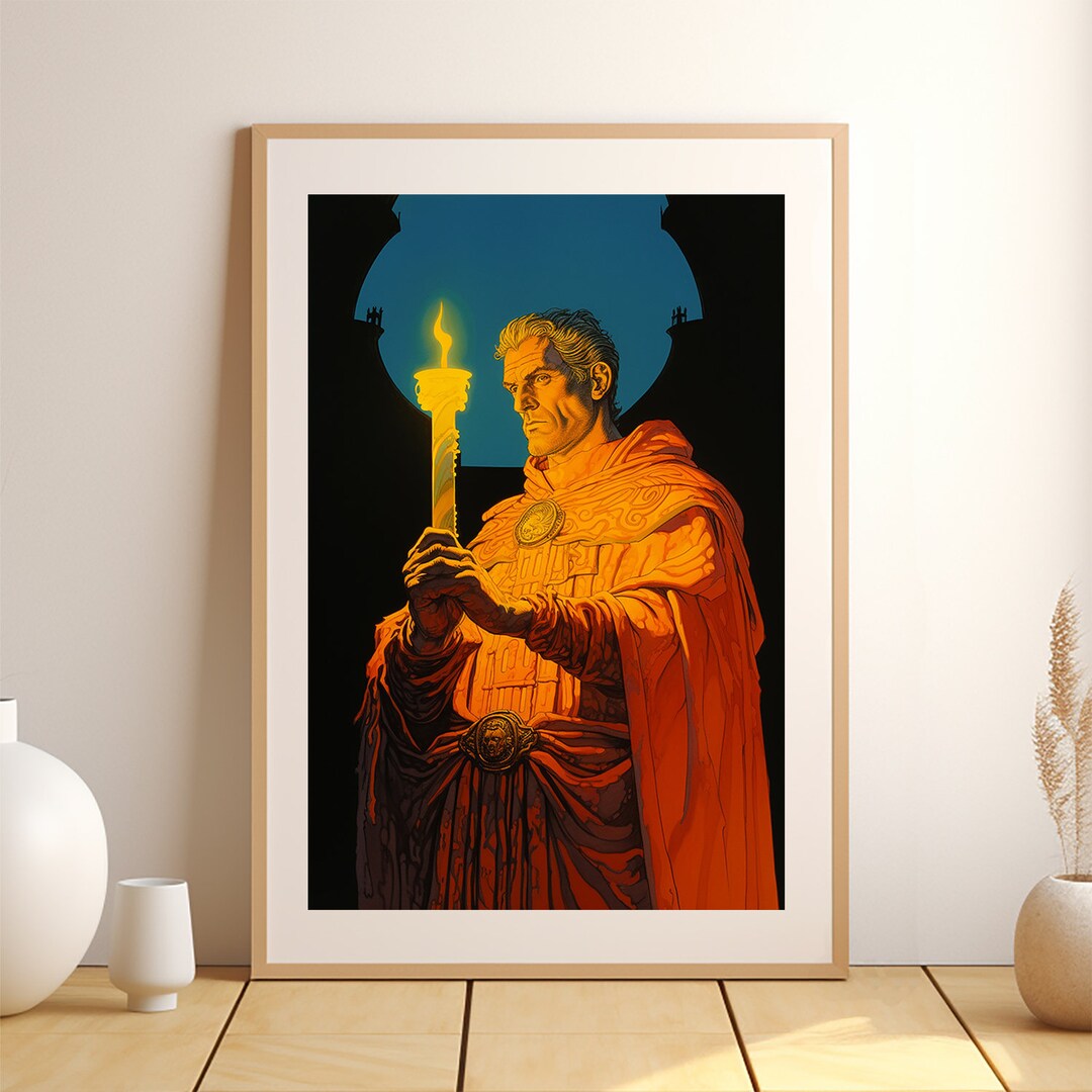 Ancient Roman Preist Illustration Print Satin Posters 210gsm - Etsy