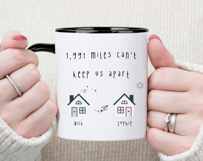 Personalized Long-distance Mug Sending You a Long-distance Kiss ...