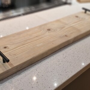 Solid Rustic Wooden Grazing Board 22.5cm Wide Hand Crafted Centre Piece ...