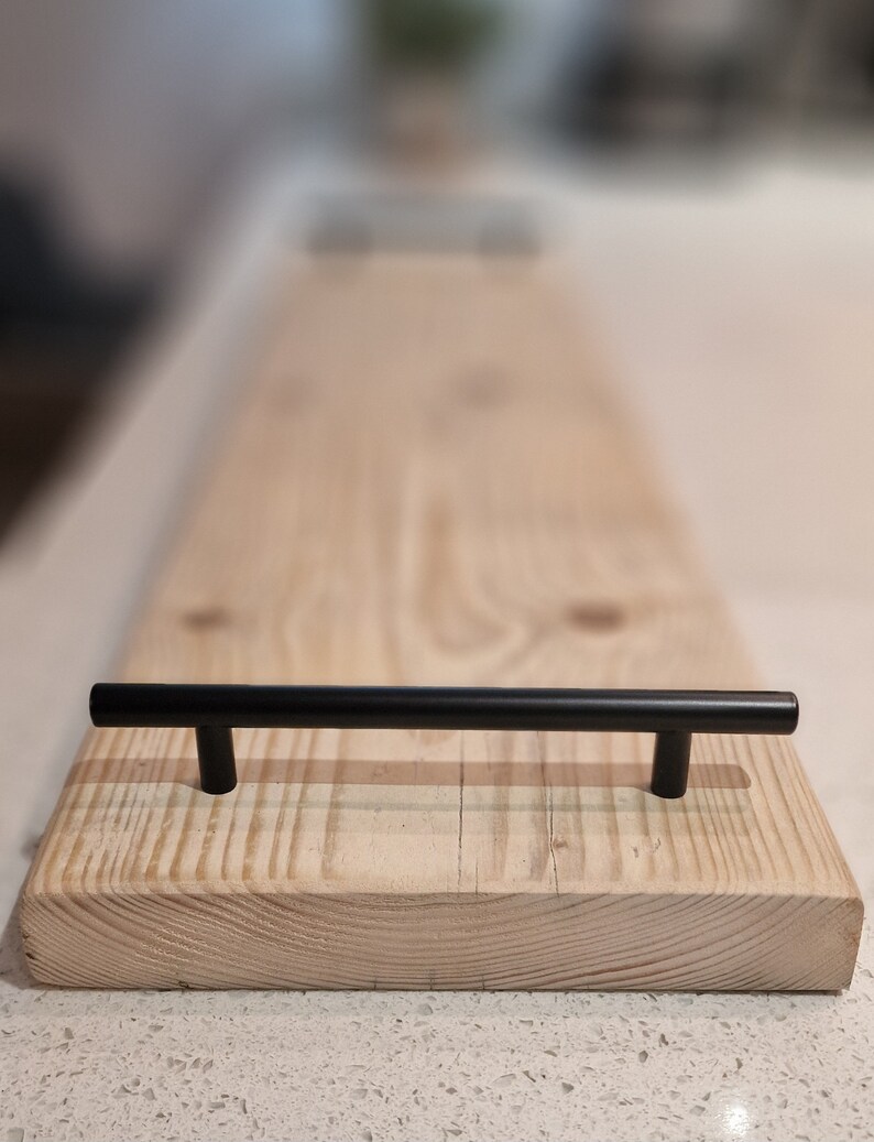 Solid Rustic Wooden Grazing Board 22.5cm Wide Hand Crafted Centre Piece ...