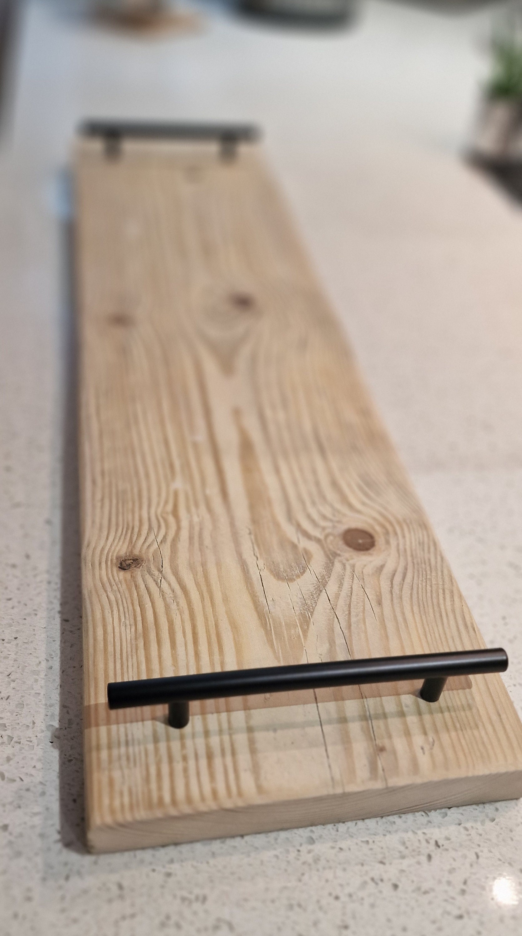 Solid Rustic Wooden Grazing Board 22.5cm Wide Hand Crafted Centre Piece ...