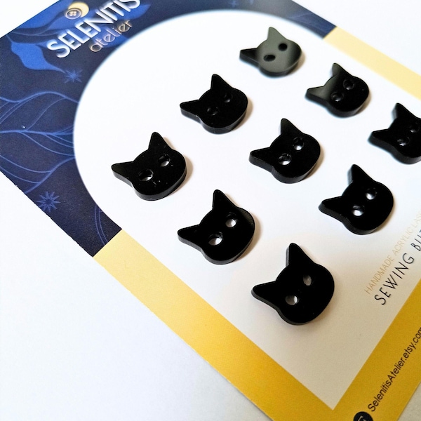 Cat Buttons - Etsy