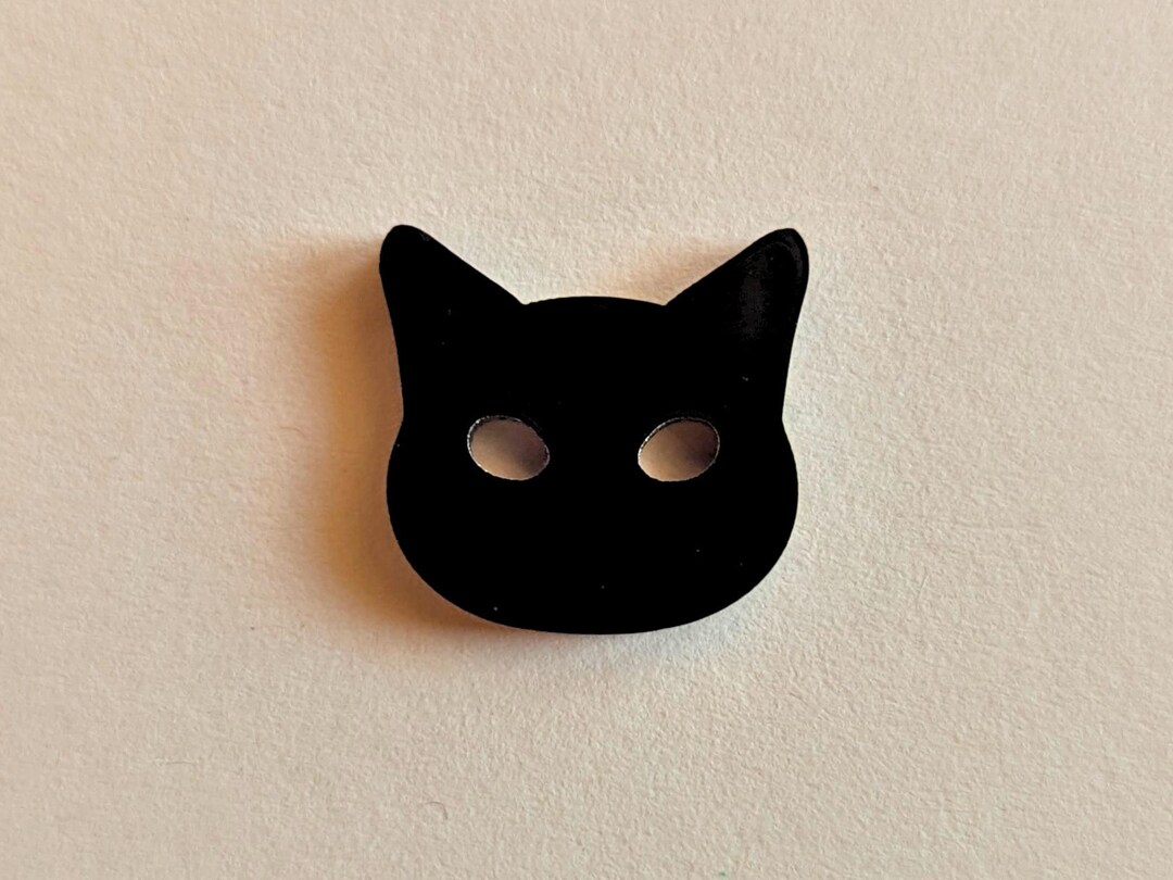 Black Cat Sewing Buttons - Etsy