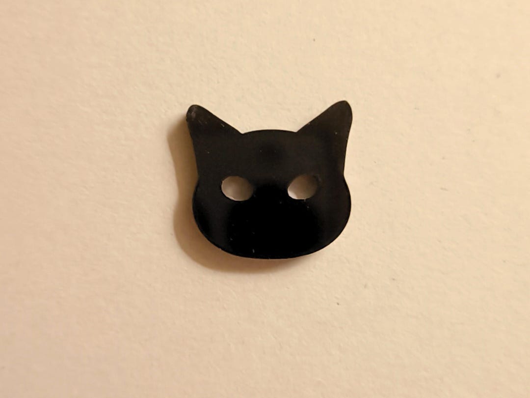 Black Cat Sewing Buttons Set of 2/6/9 for Meow Addicts Unique Accessory ...