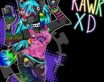 Alien Kitty Anthro Furry Adoptable Character Scene Scenecore Alien ...