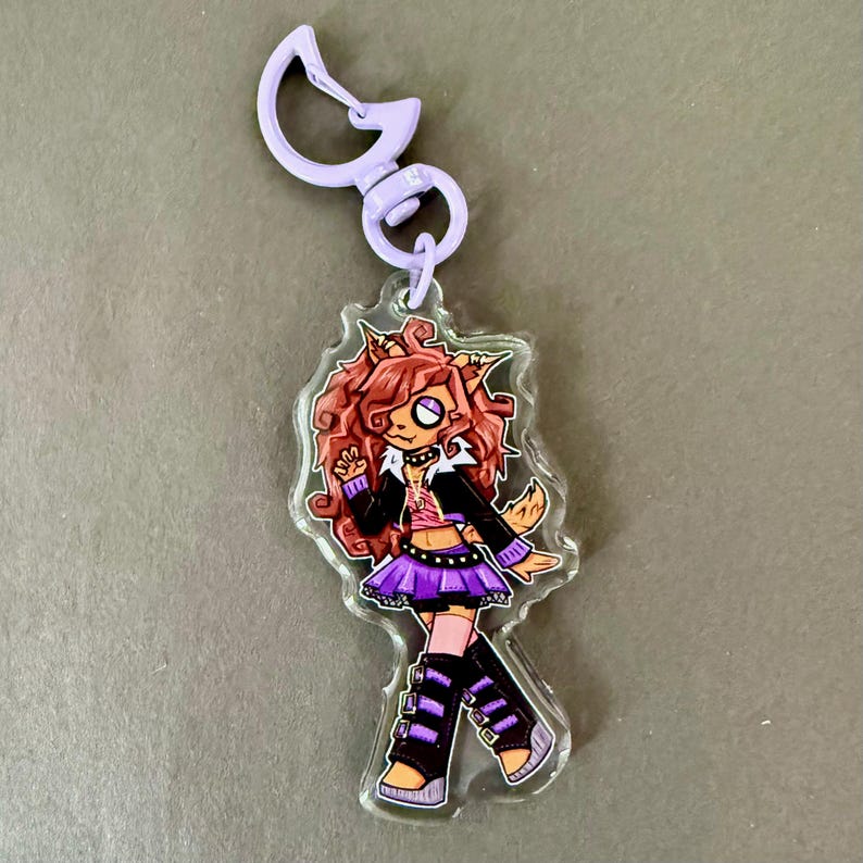 Monster Girls School Acrylic Keychains | Emo Scene Alternative 2000s ...