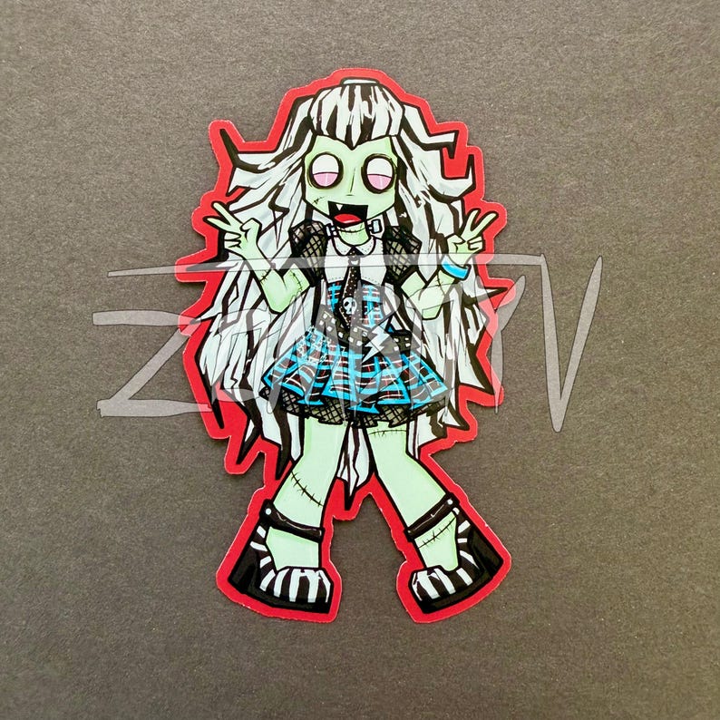 Monster Girls School Stickers | Scene Scenecore High School Art | 3.25 ...