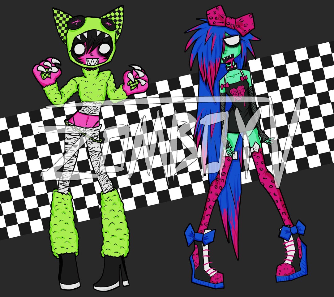 Scene Monster Girl Adoptable Characters | Humanoid Emo Scene ...