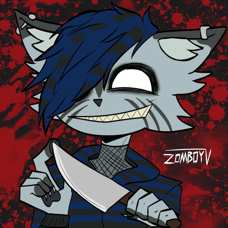 Scene Psycho Killer YCH Your Character Here for Ocs Scenecore 2000s Art ...