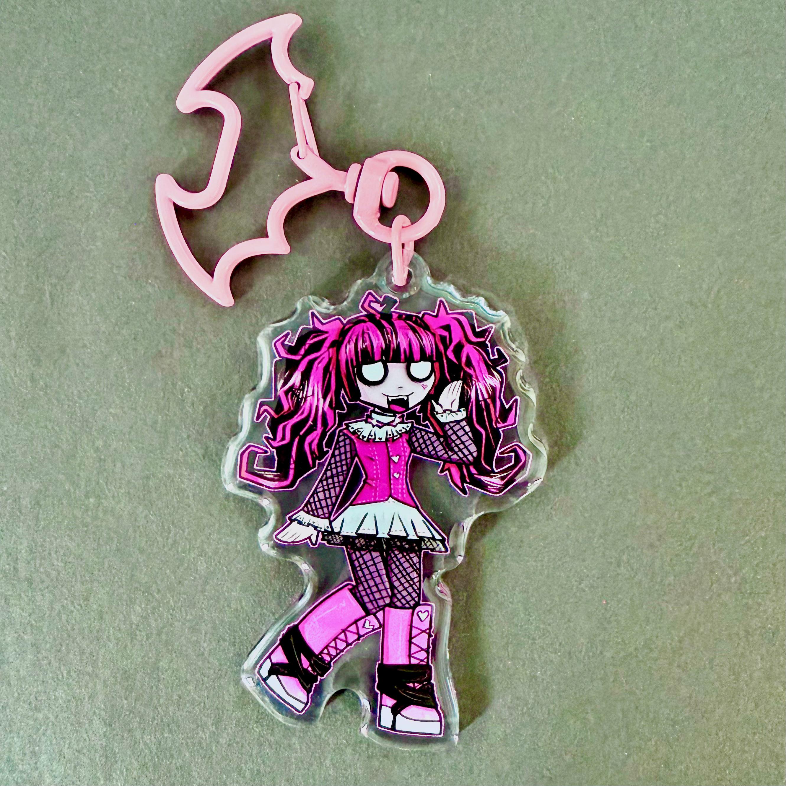 Monster Girls School Acrylic Keychains | Emo Scene Alternative 2000s ...