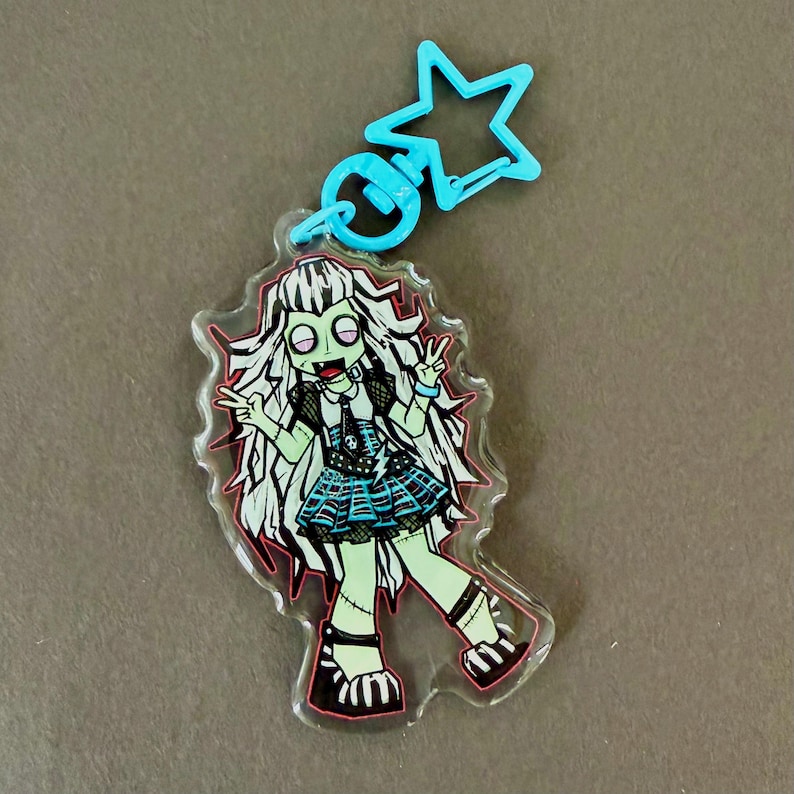 Monster Girls School Acrylic Keychains | Emo Scene Alternative 2000s ...