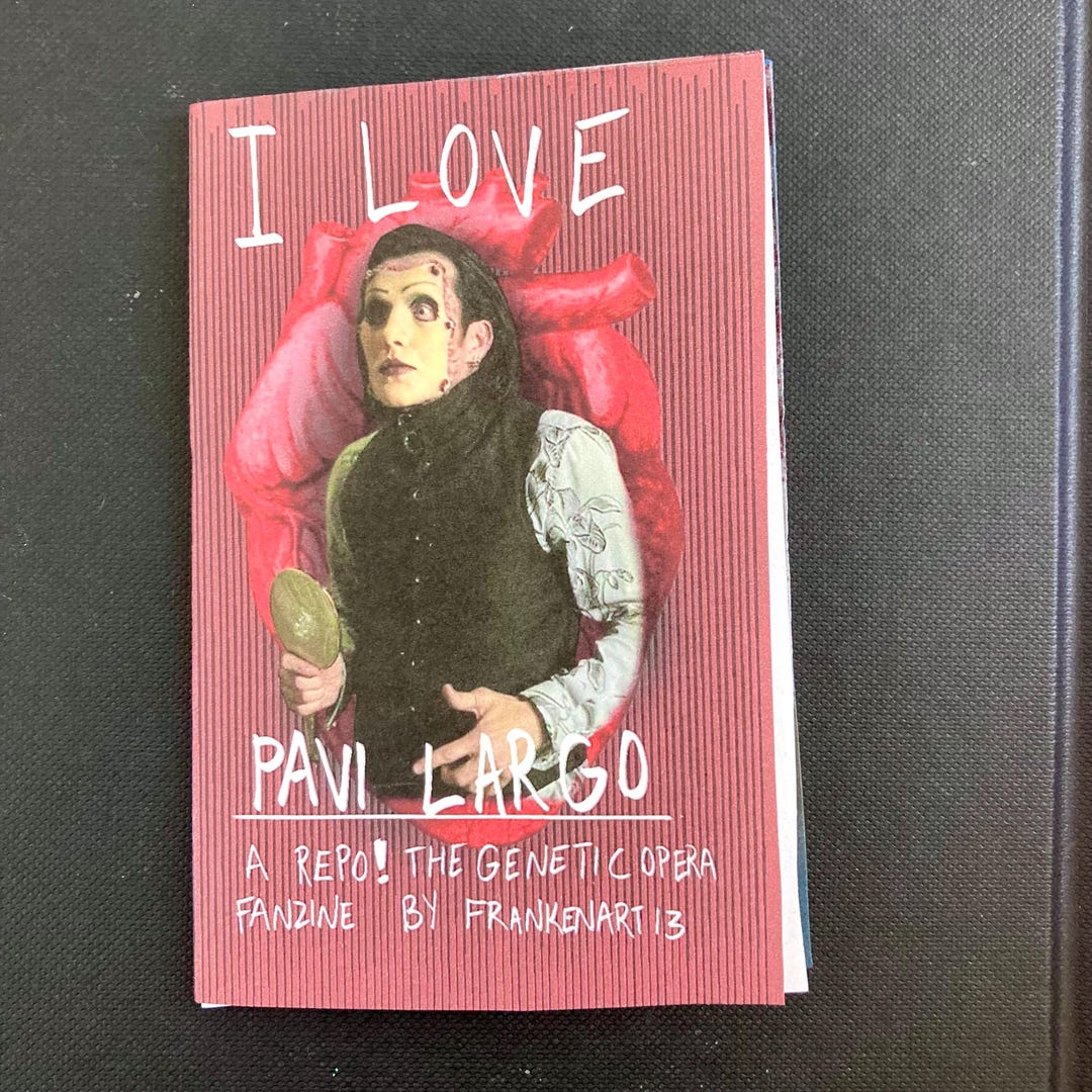 I Love Pavi Largo Mini Zine Repo the Genetic Opera Fanzine Collage Zine ...