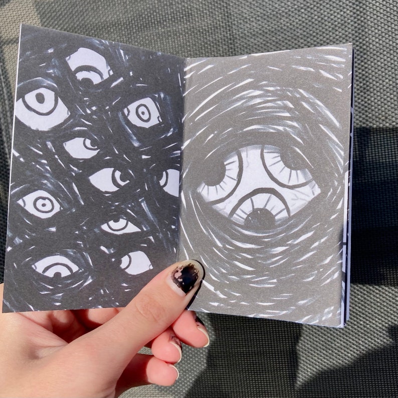 Eye See You Spooky Eye Sketches Mini Zine Perzine Art Zine - Etsy