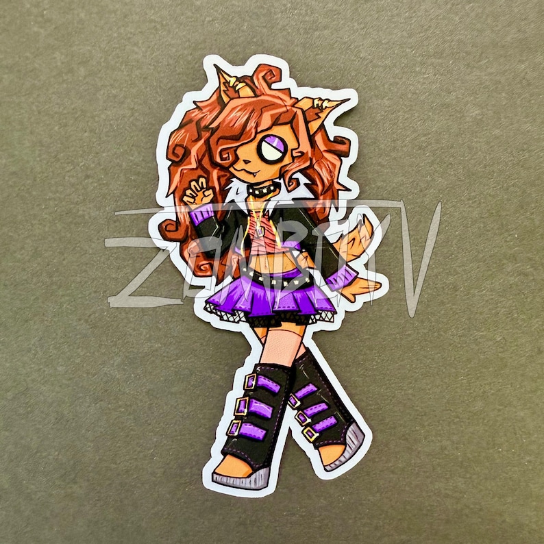Monster Girls School Stickers | Scene Scenecore High School Art | 3.25 ...