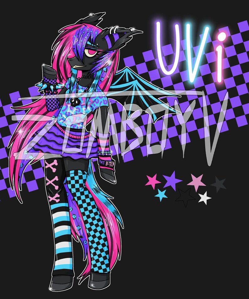 Scene Bat Pony Furry Adoptable Character MLP My Little Pony Adoptable ...