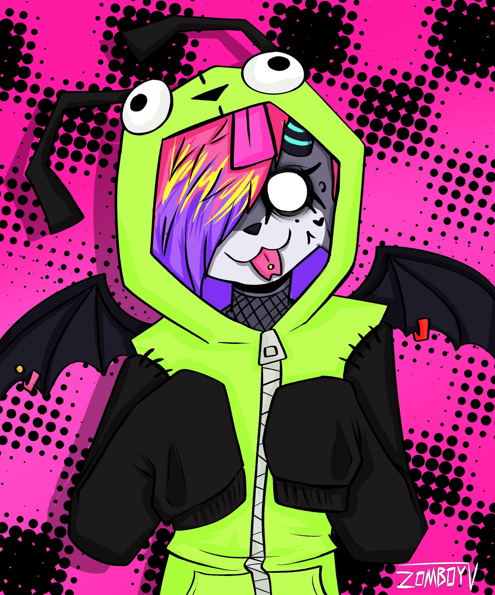 Gir Hoodie Scene YCH | Your Character Here for Ocs | Scenecore 2000s ...