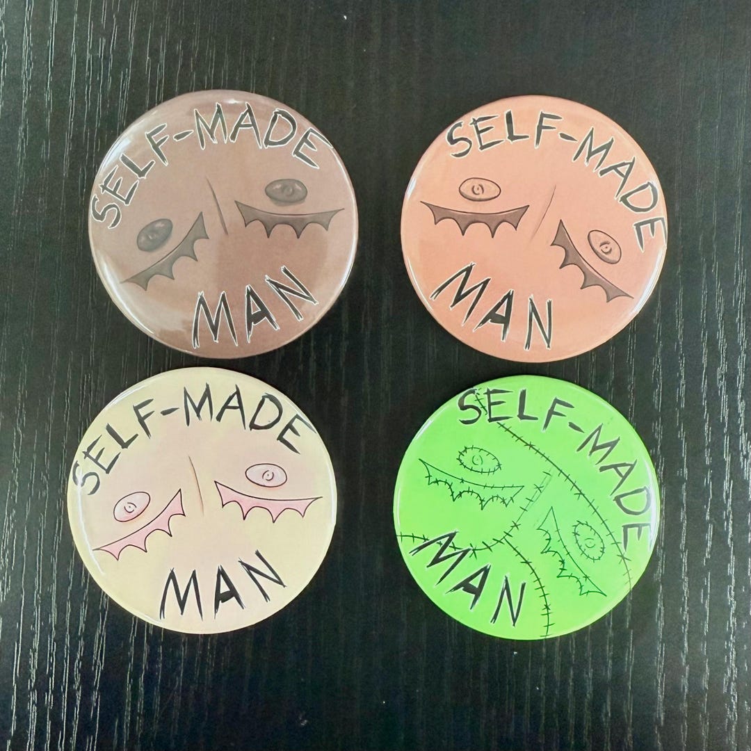 Self-made Man Custom Transgender Pride 2.25in Button Pin | Top Surgery ...