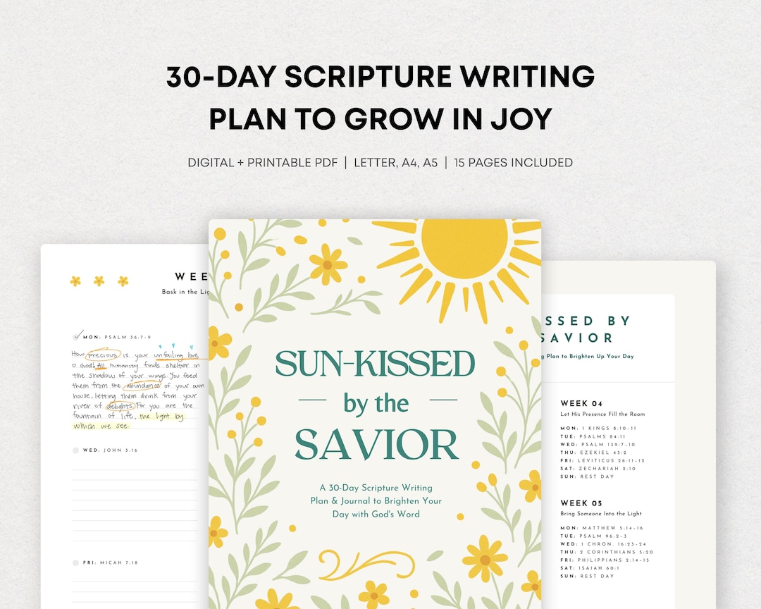 30-day Scripture Writing Plan and Bible Reference Guide for Joy ...