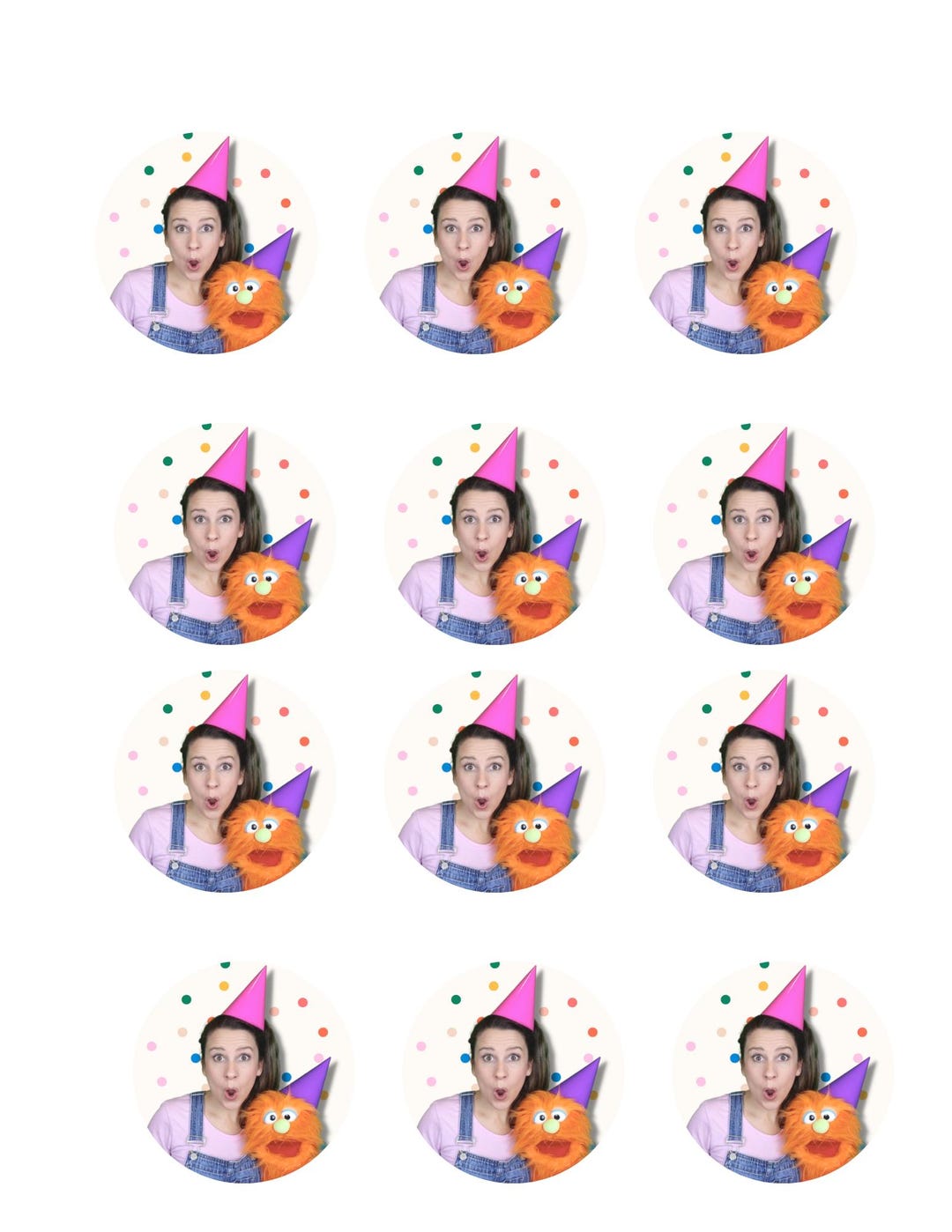 Ms Rachel Edible Toppers, Oreo Toppers, Treats Toppers, Kids Birthday ...