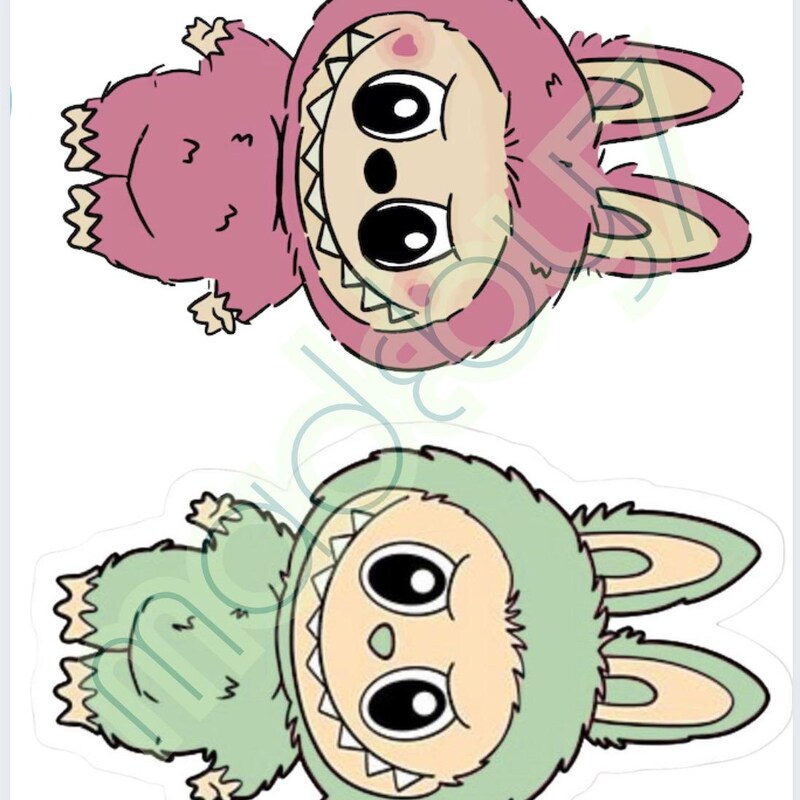 Labubu With Rainbow Teeth - Etsy