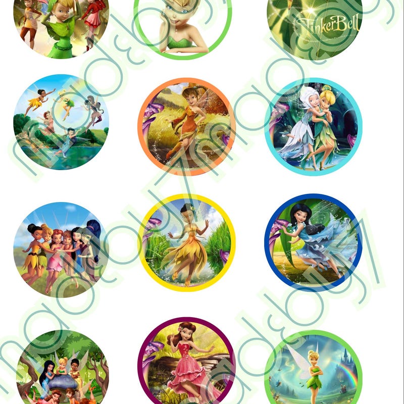 Tinkerbell Cake Toppers - Etsy