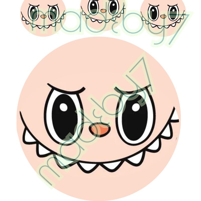 Labubu Faces Png - Etsy