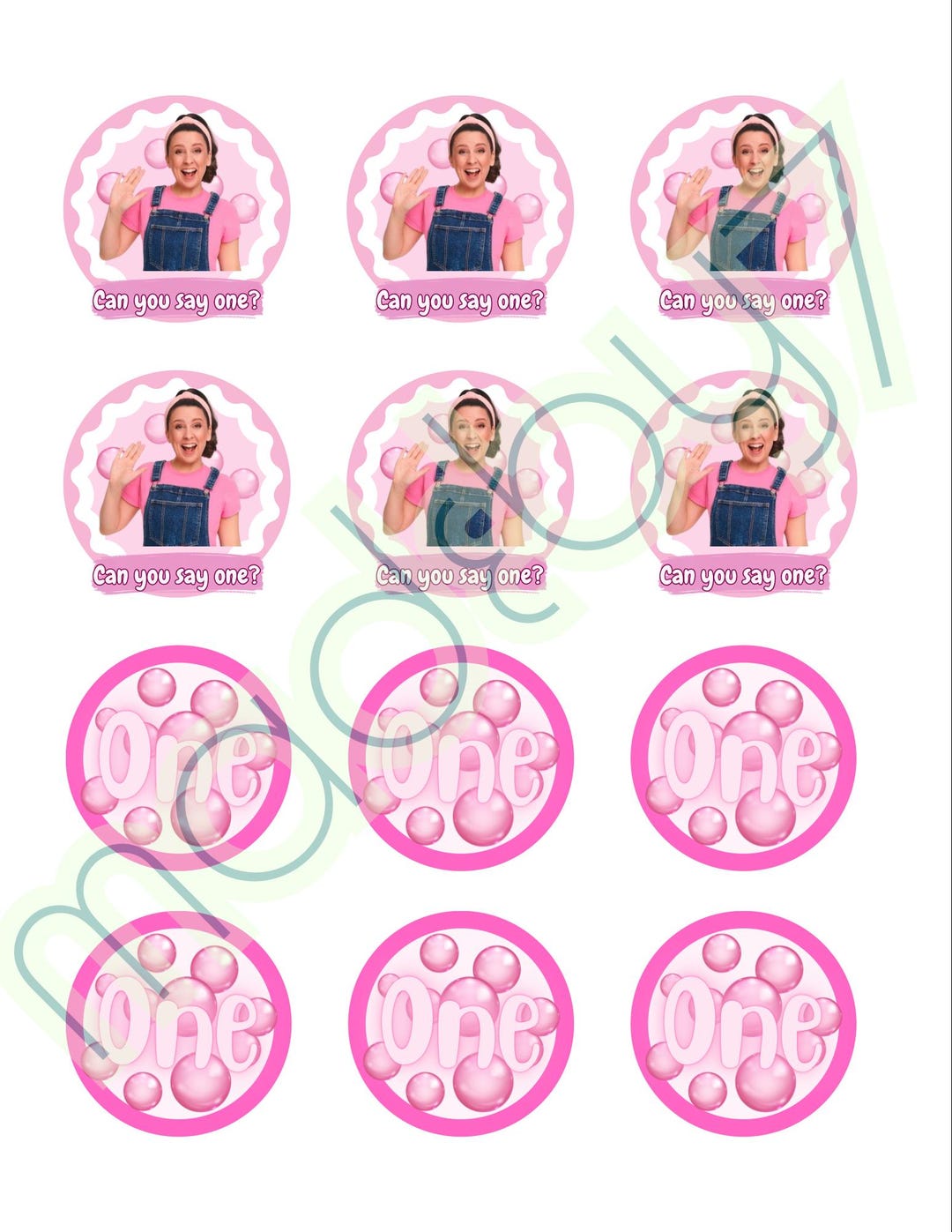 Ms Rachel Icky Sticky Bubble Gum Edible Toppers, Oreo Toppers, Treats ...