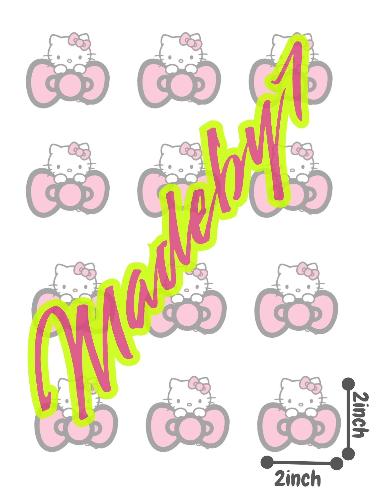 Hello Kitty Edible Toppers, Any Character or Custom Design Edible ...