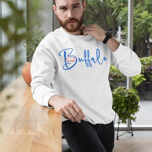 Buffalo Sweatshirt, Buffalo Ny Sweatshirt, Buffalo Fan Gift, Buffalo ...