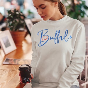 Buffalo Sweatshirt, Buffalo Ny Sweatshirt, Buffalo Fan Gift, Buffalo ...
