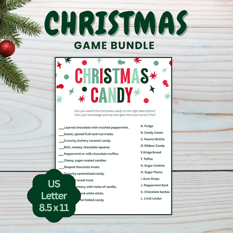 Ultimate Christmas Party Game Bundle Collection – 20 Festive Printables ...