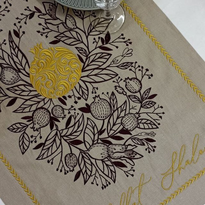 Shabbat Tablecloth - Etsy