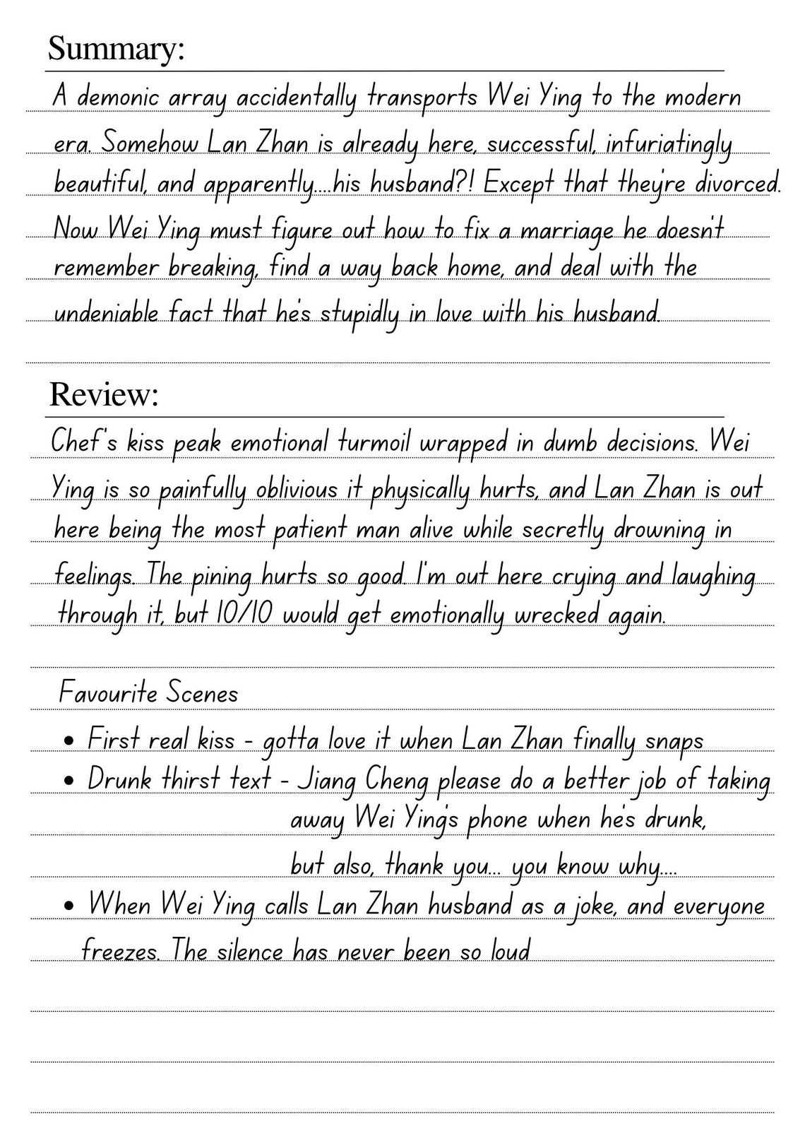 Digital Fanfic Review Reading Tracker Journal Ao3 Themed 100 Page Book ...