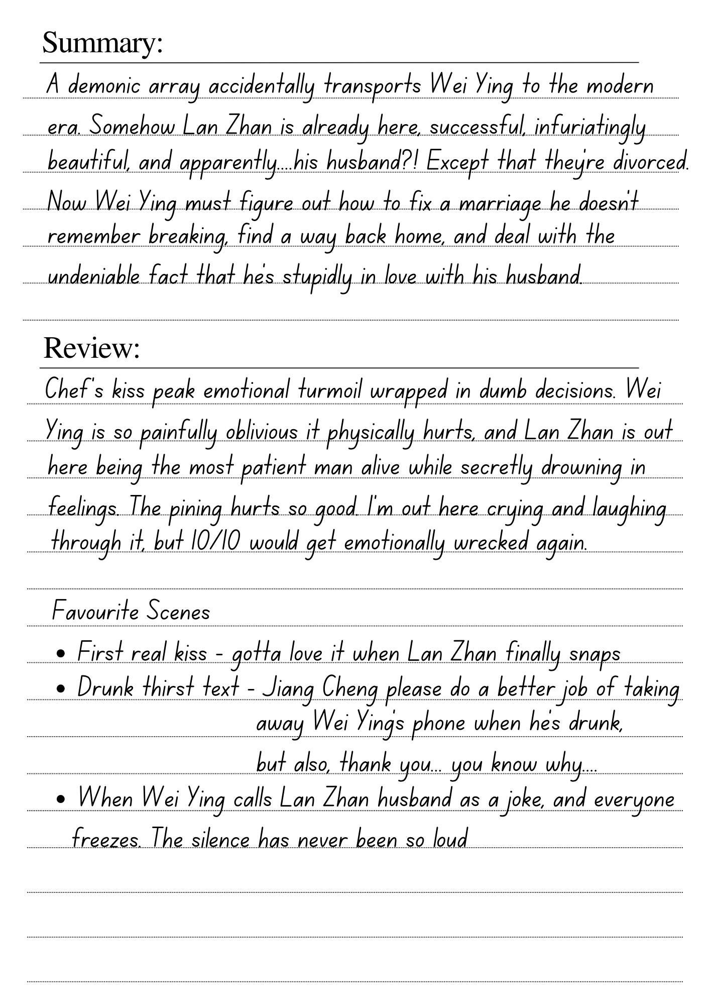 Digital Fanfic Review Reading Tracker Journal Ao3 Themed 100 Page Book ...