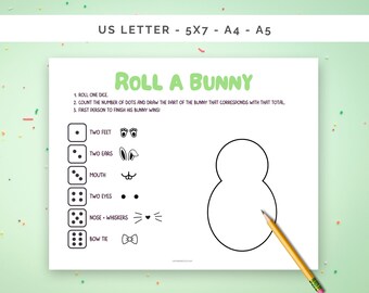 Easter Dice Game, Printable Games, Classroom Easter Party, Easter Egg ...