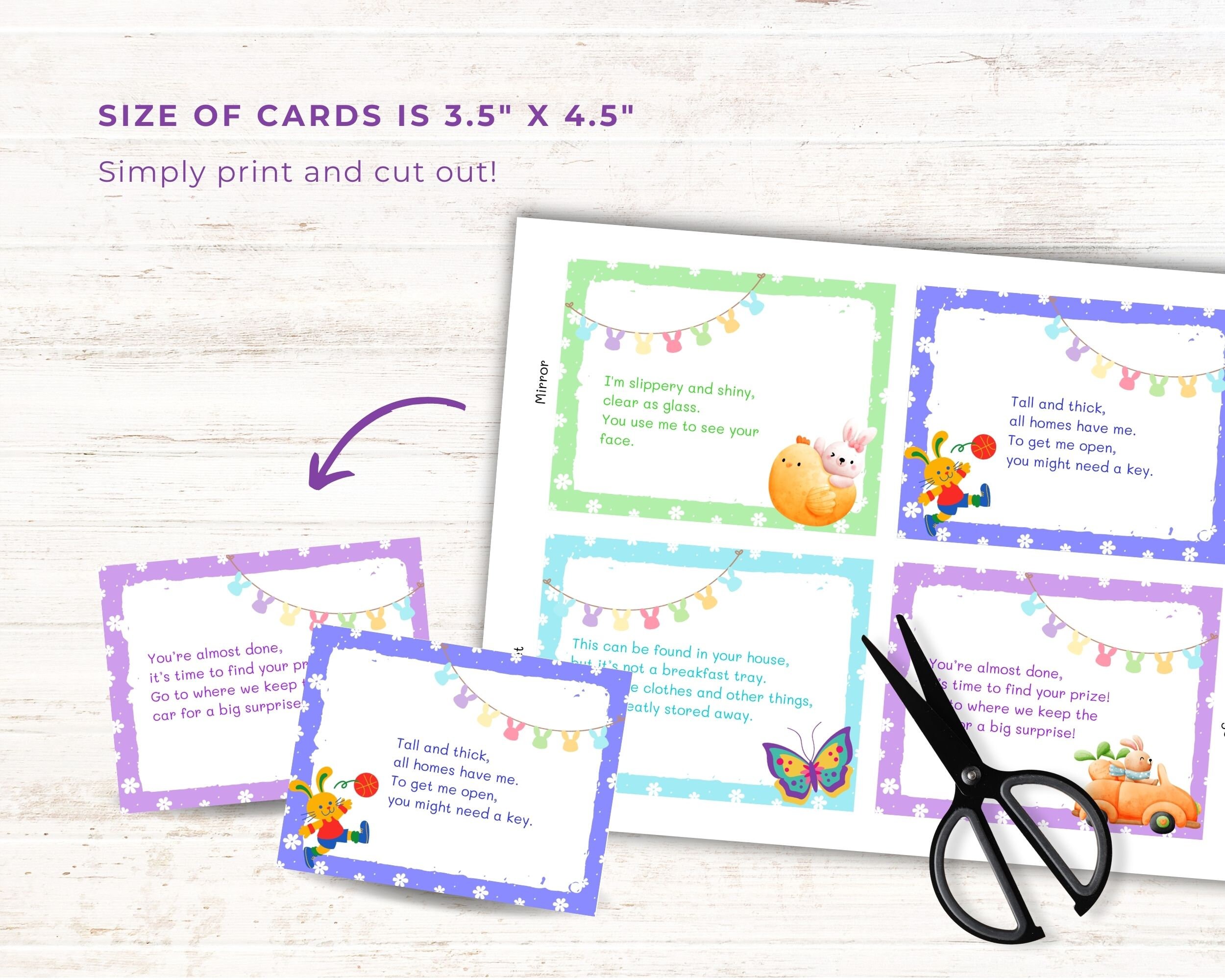 Easter Scavenger Hunt Indoor, Treasure Hunt for Kids, Scavenger Hunt ...