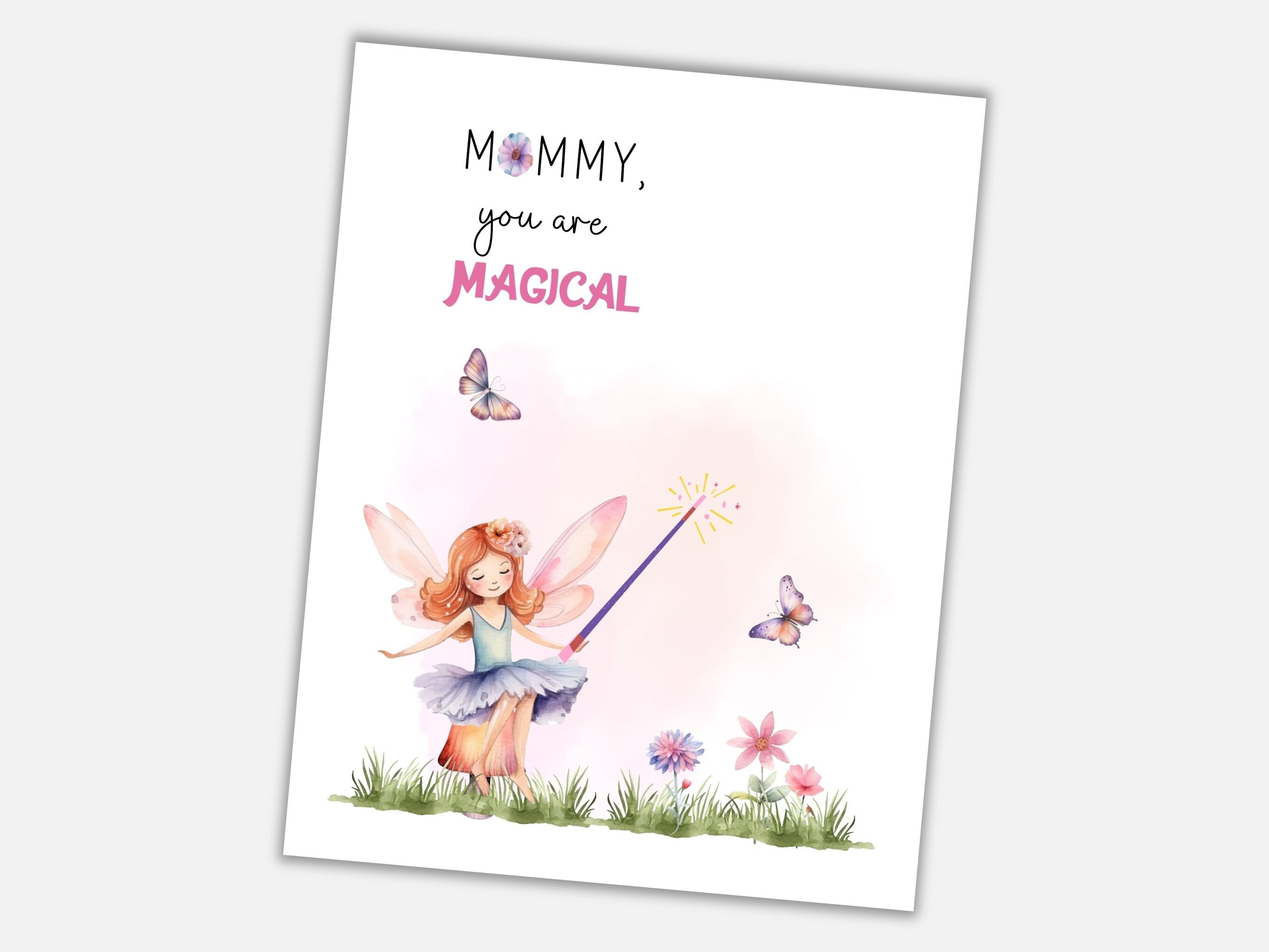 Mommy/mummy Handprint Art Craft - Magical Fairy - Kids Baby Toddler ...