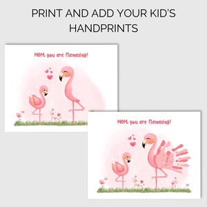 MOM You Are Flamazing - Flamingo Handprint Art Craft - Kids Baby ...